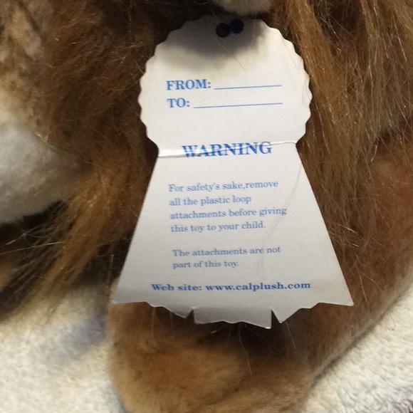 Calplush | Toys | Vtg Calplush Lion Cub Stuffed Animal Tag Intact ...